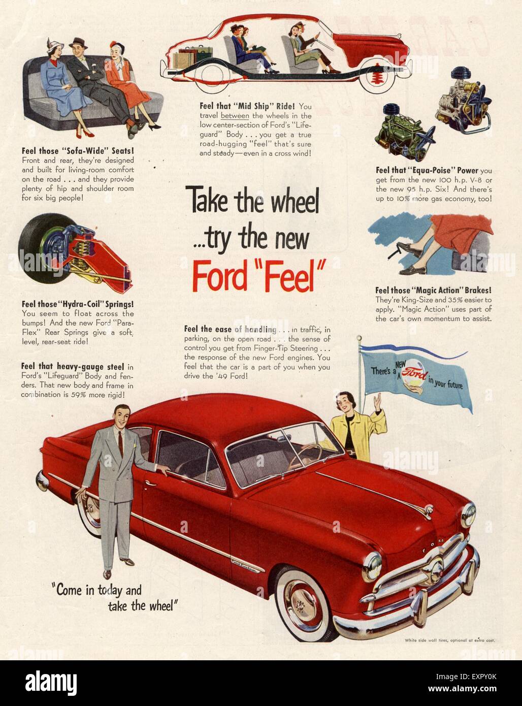 Ford 1949 advert hi-res stock photography and images - Alamy