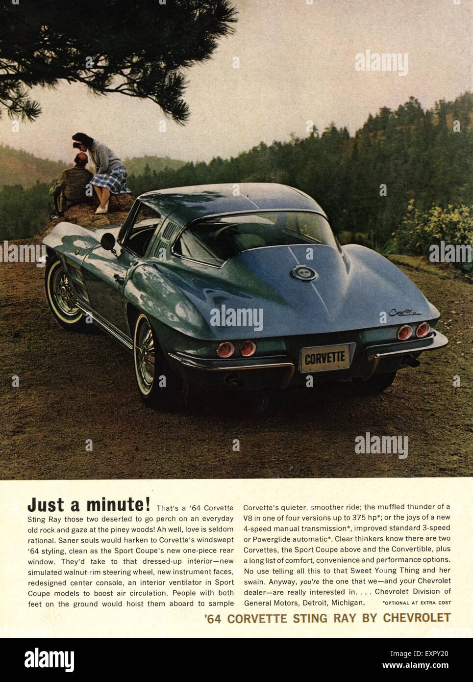 1960s USA Chevrolet Magazine Advert Stock Photo - Alamy