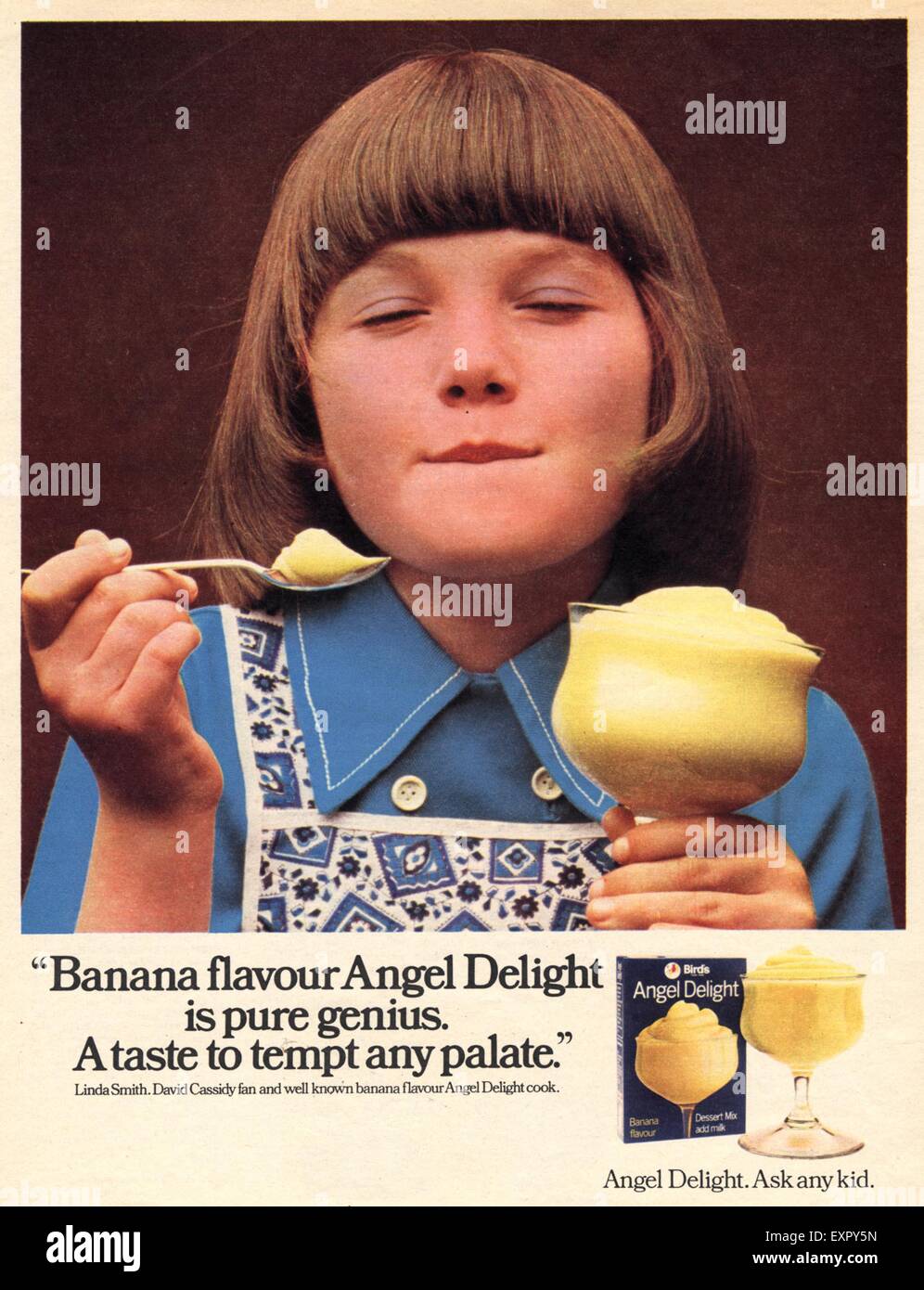 1970s UK Angel Delight Magazine Advert Stock Photo - Alamy