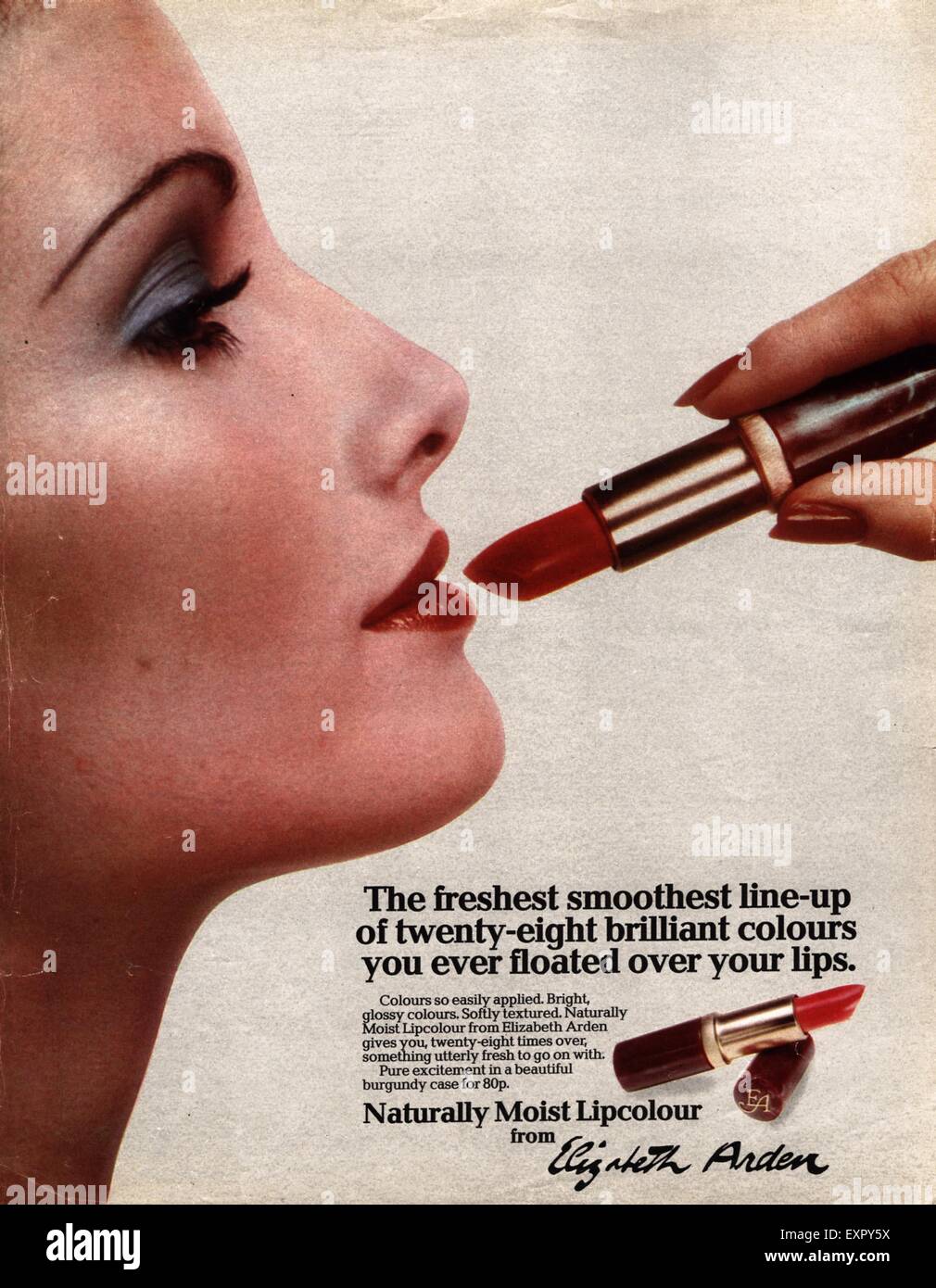1980s UK Elizabeth Arden Magazine Advert Stock Photo - Alamy