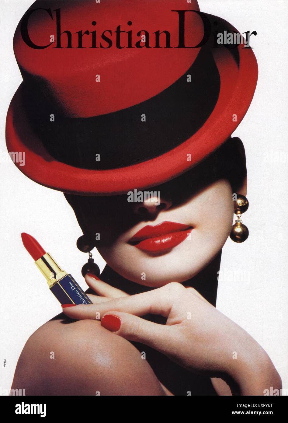 1990s UK Christian Dior Magazine Advert Stock Photo - Alamy