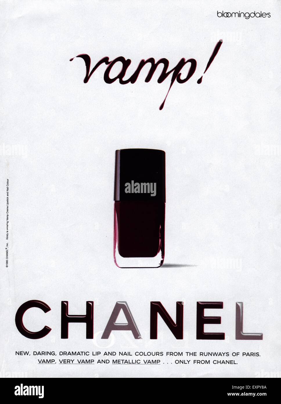 1990s UK Chanel Magazine Advert Stock Photo - Alamy