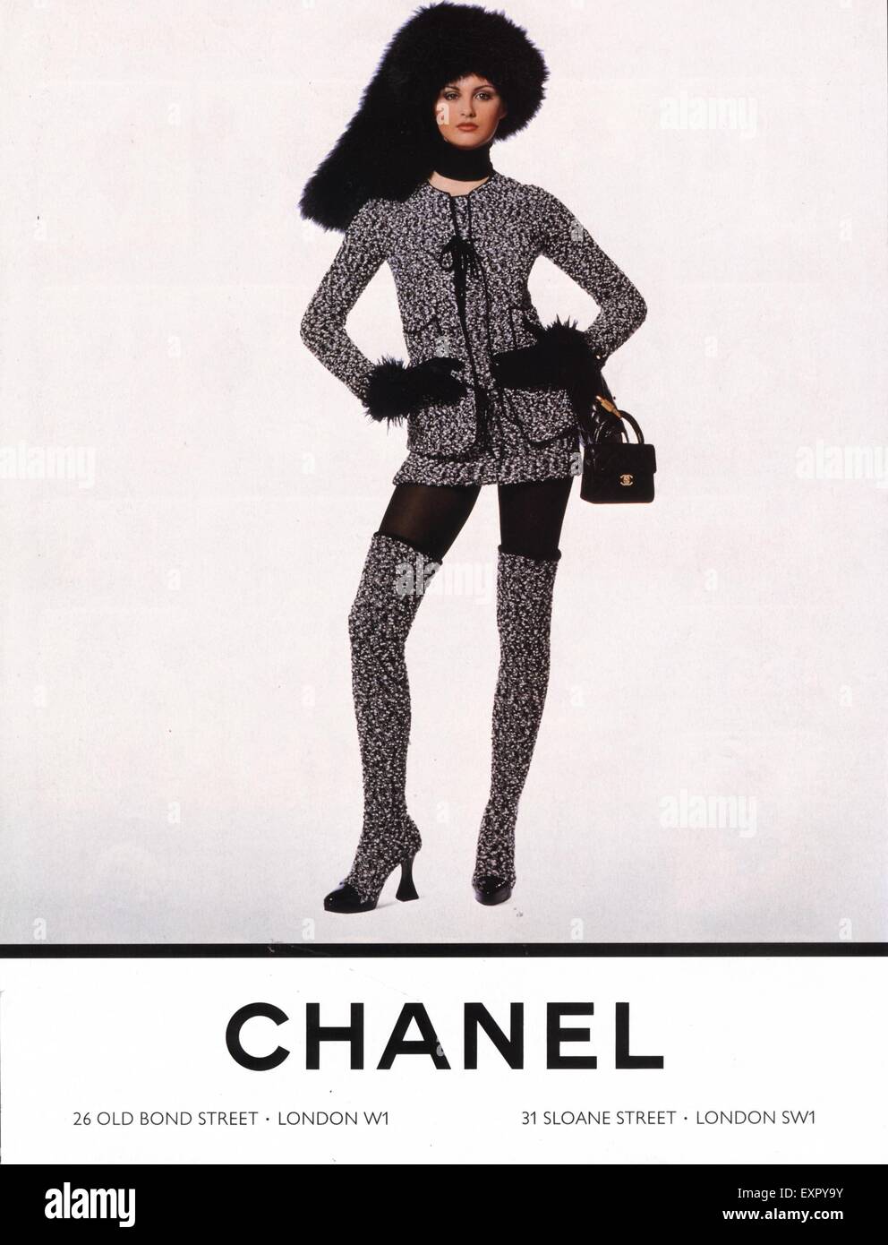 1980s UK Chanel Magazine Advert Stock Photo - Alamy
