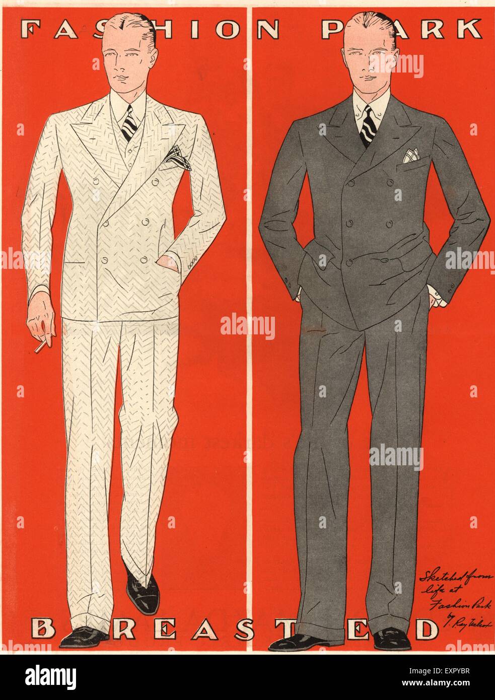 1920s USA Men's Suits Magazine Advert Stock Photo - Alamy
