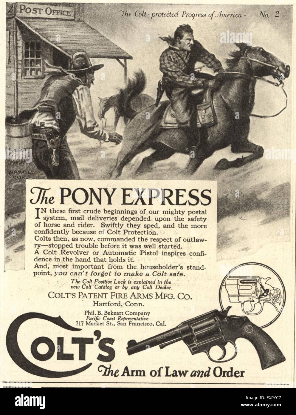 1920s USA Colt 45 Magazine Advert Stock Photo - Alamy