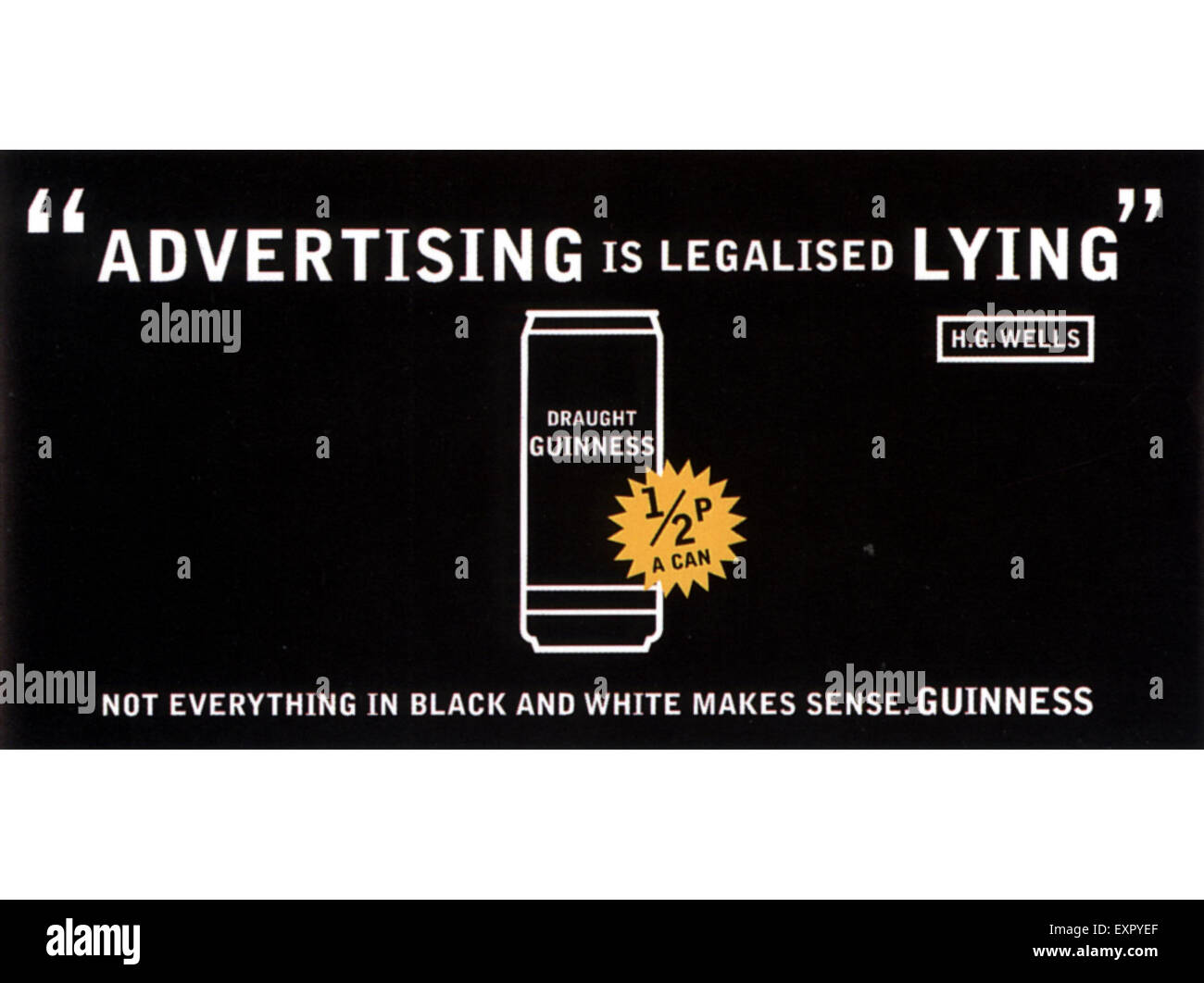 1990s UK Guinness Magazine Advert Stock Photo - Alamy