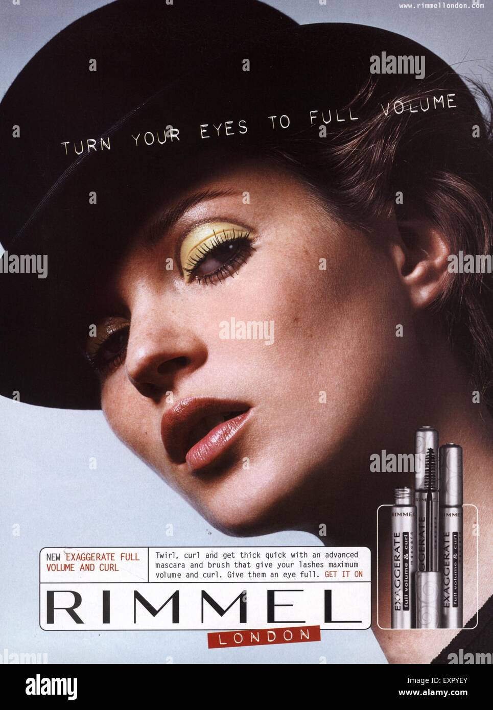 2000s UK Rimmel Magazine Advert Stock Photo - Alamy