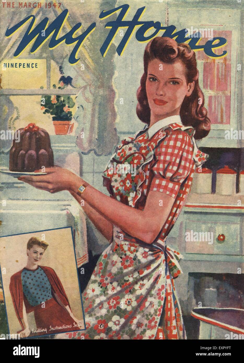 1940s UK My Home Magazine Cover Stock Photo - Alamy