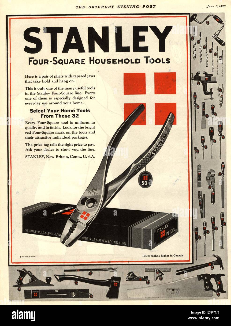 1920s USA Stanley Magazine Advert Stock Photo - Alamy