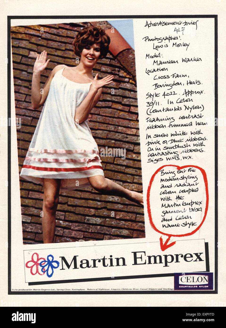 1960s UK Martin Emprex Magazine Advert Stock Photo - Alamy