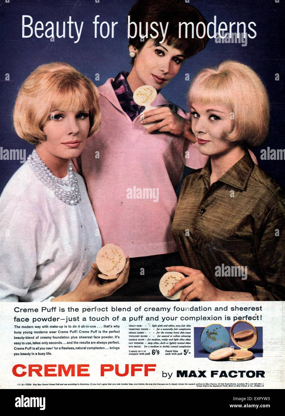 Max factor 1960s hi-res stock photography and images - Alamy