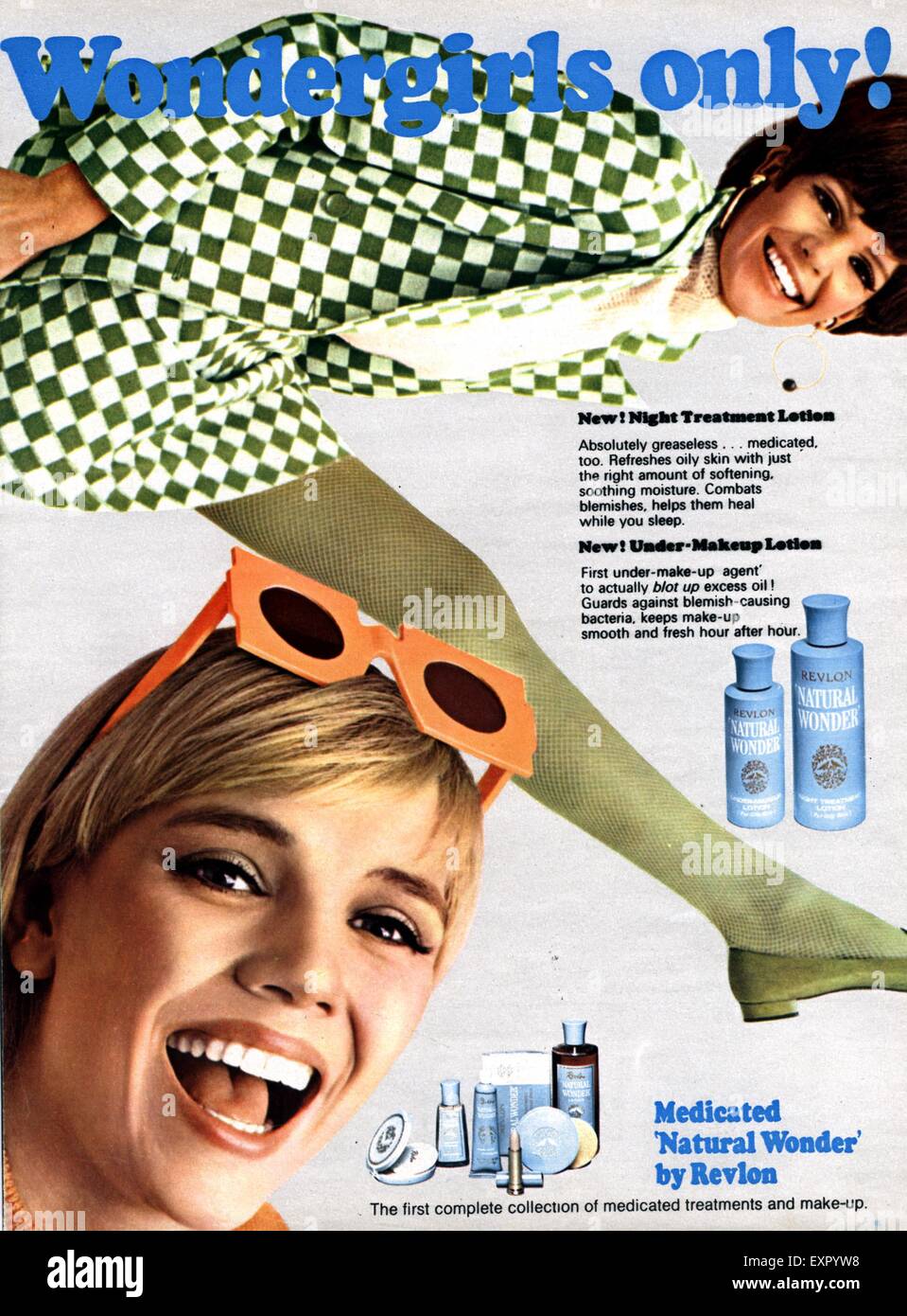 1960s UK Revlon Magazine Advert Stock Photo - Alamy