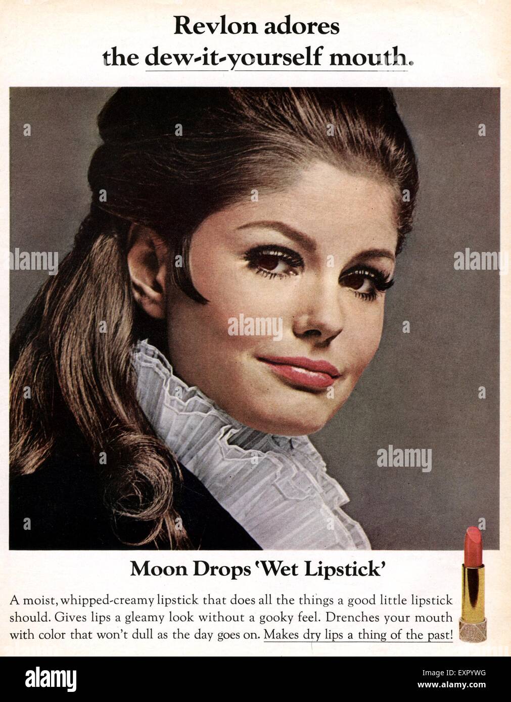 1960s UK Revlon Magazine Advert Stock Photo - Alamy