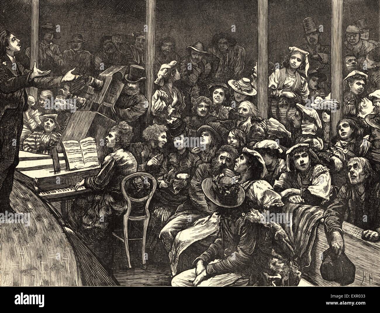 1870s UK Music Hall Magazine Plate Stock Photo - Alamy