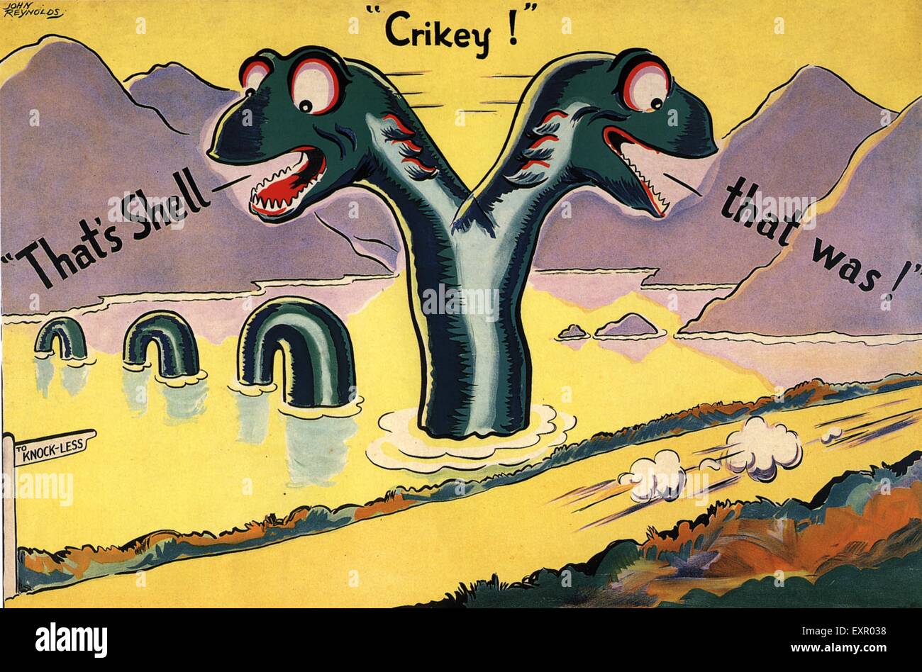 1930s UK Shell Poster Stock Photo - Alamy