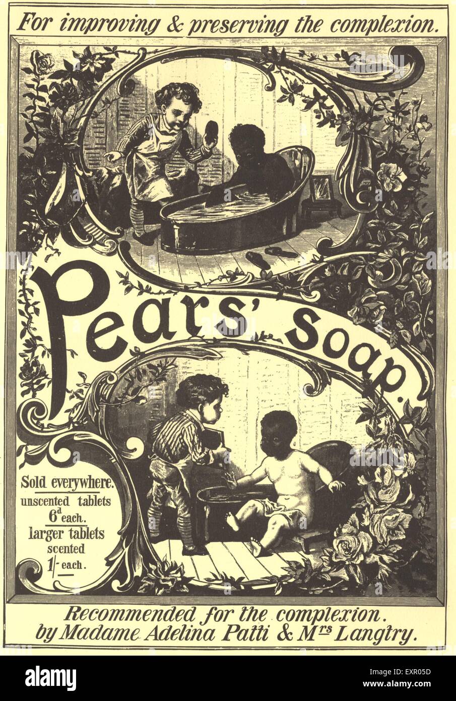 1890s UK Pears Magazine Advert Stock Photo - Alamy
