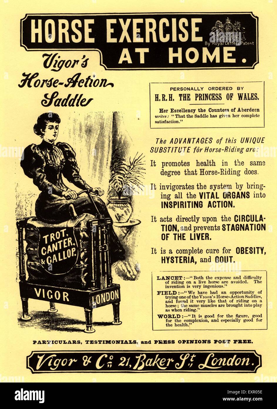 1890s UK Victorian Medical Inventions Magazine Advert Stock Photo - Alamy