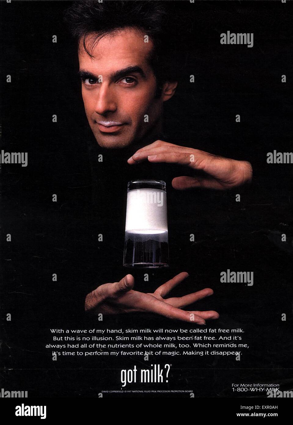 1990s USA Got Milk? Magazine Advert Stock Photo - Alamy