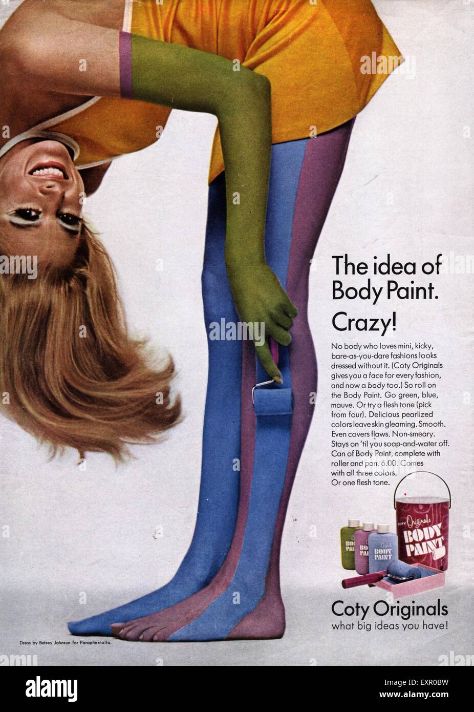 1960s USA Coty Magazine Advert Stock Photo - Alamy