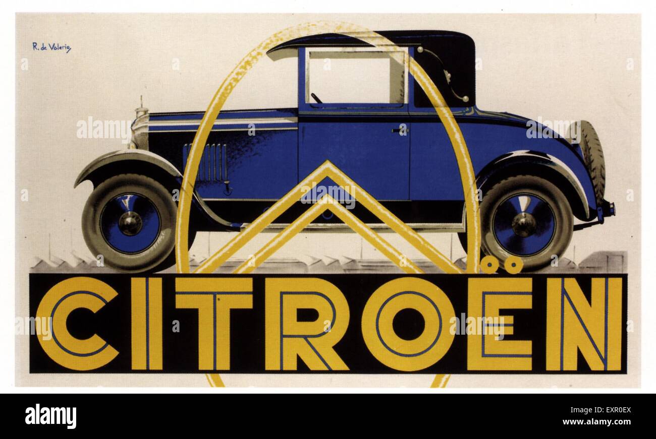 1930s France Citroen Magazine Advert Stock Photo - Alamy