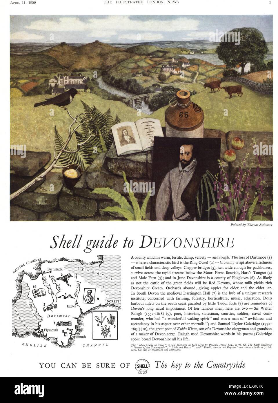 1950s UK Shell Magazine Advert Stock Photo - Alamy