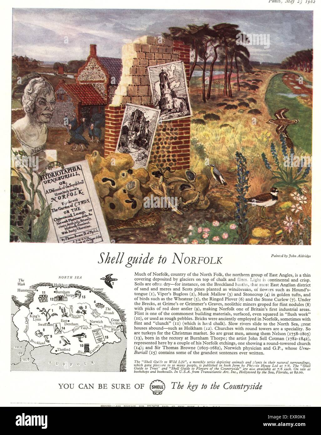 1950s UK Shell Magazine Advert Stock Photo - Alamy