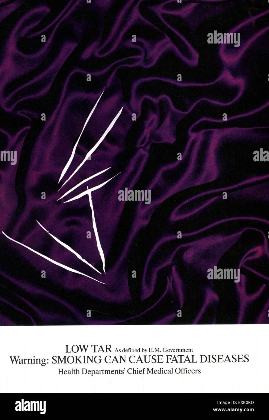 1990s UK Silk Cut Magazine Advert Stock Photo - Alamy