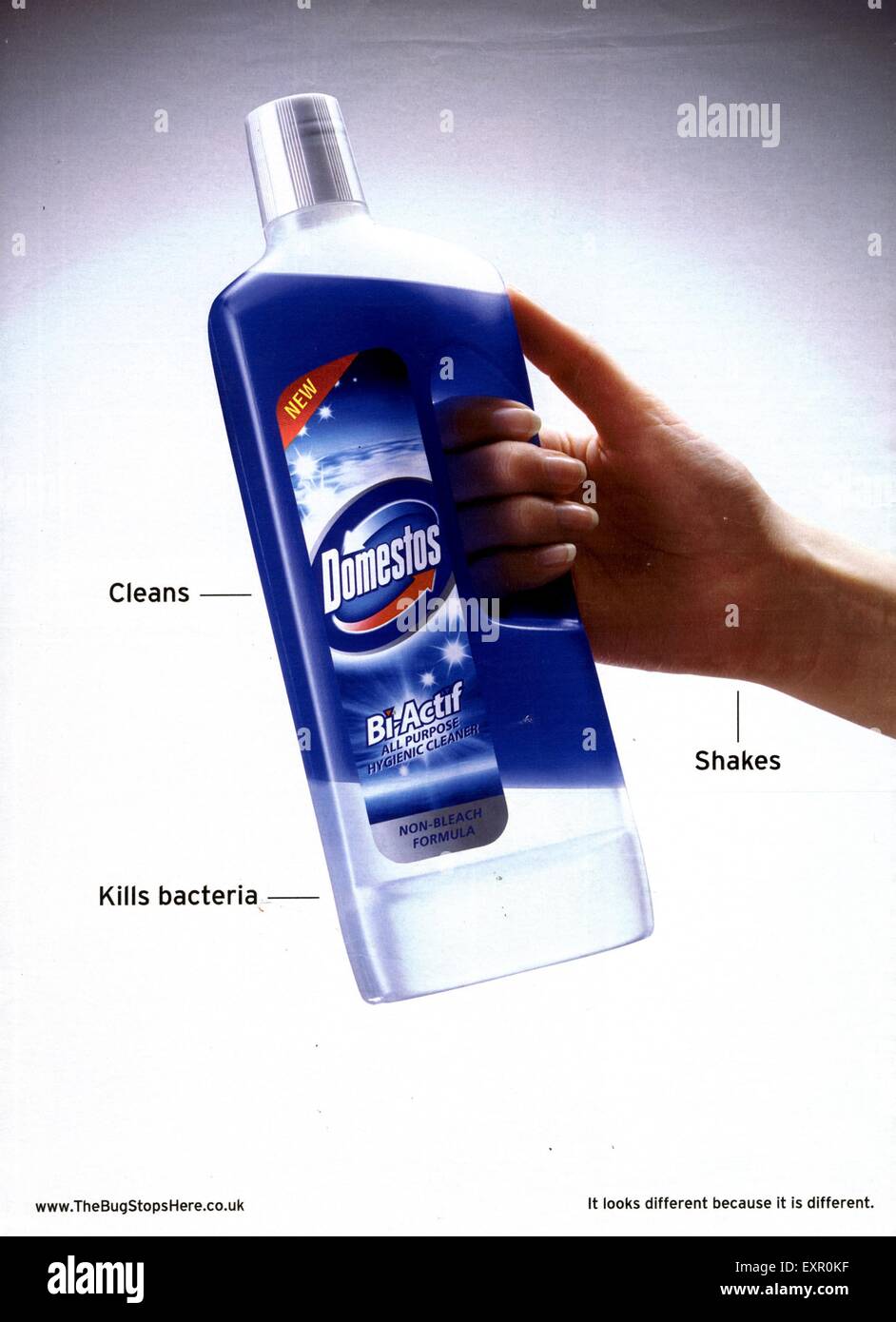 2000s UK Domestos Magazine Advert Stock Photo - Alamy