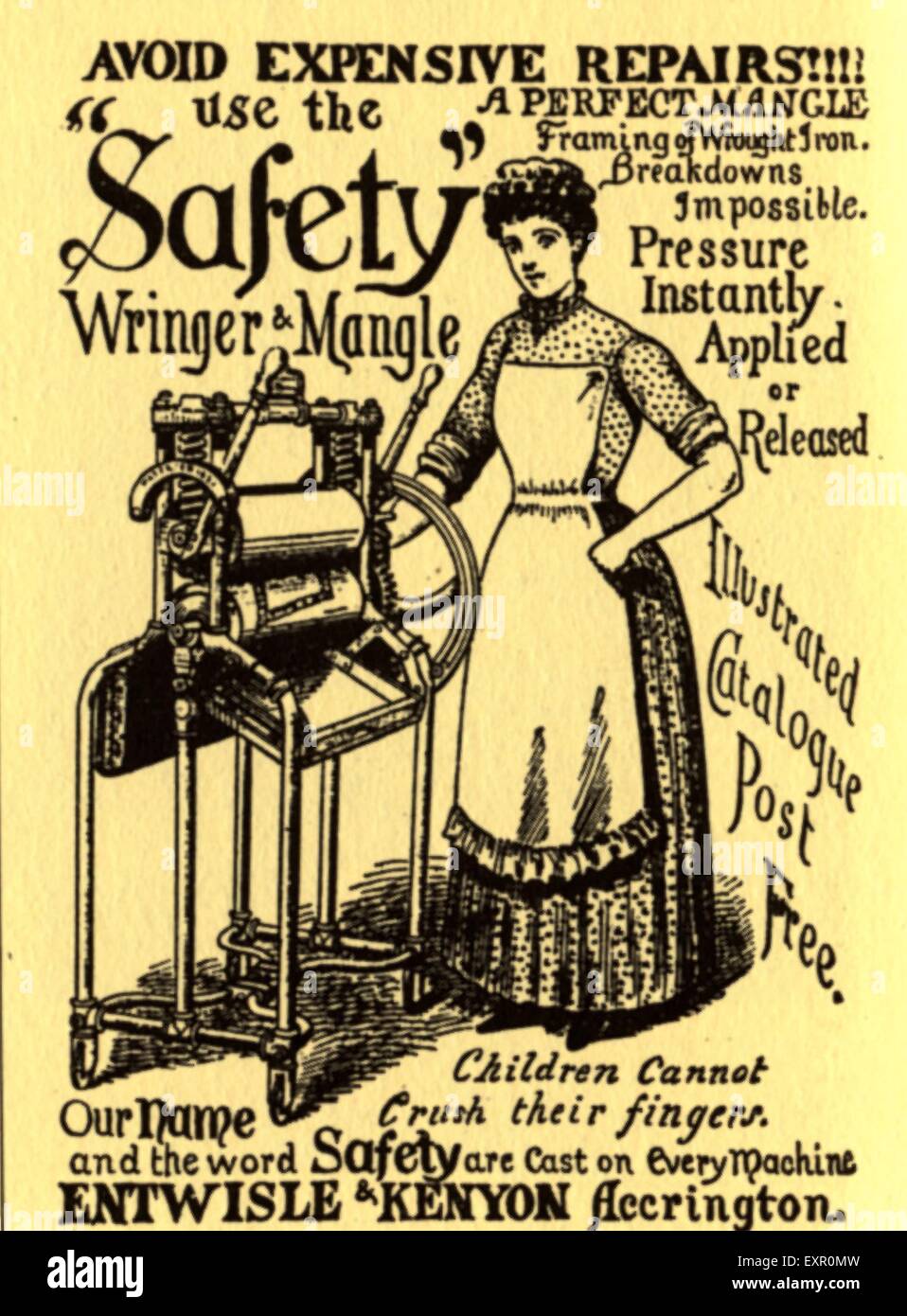 1890s UK Victorian Inventions Magazine Advert Stock Photo, Royalty Free ...