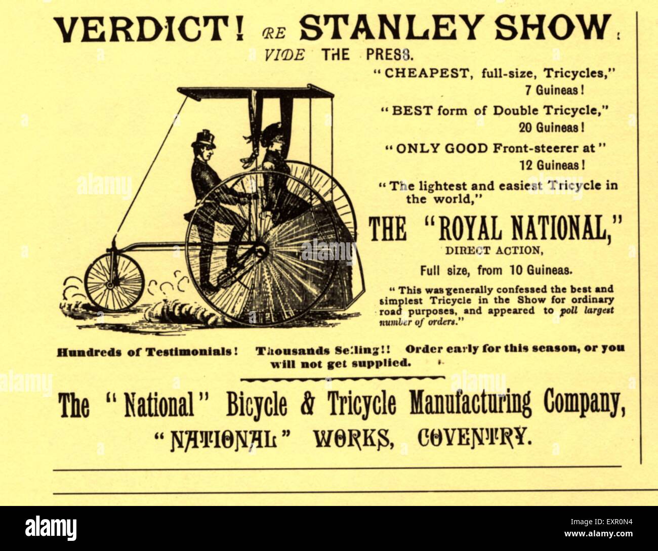 1890s uk victorian magazine advert hi-res stock photography and images ...