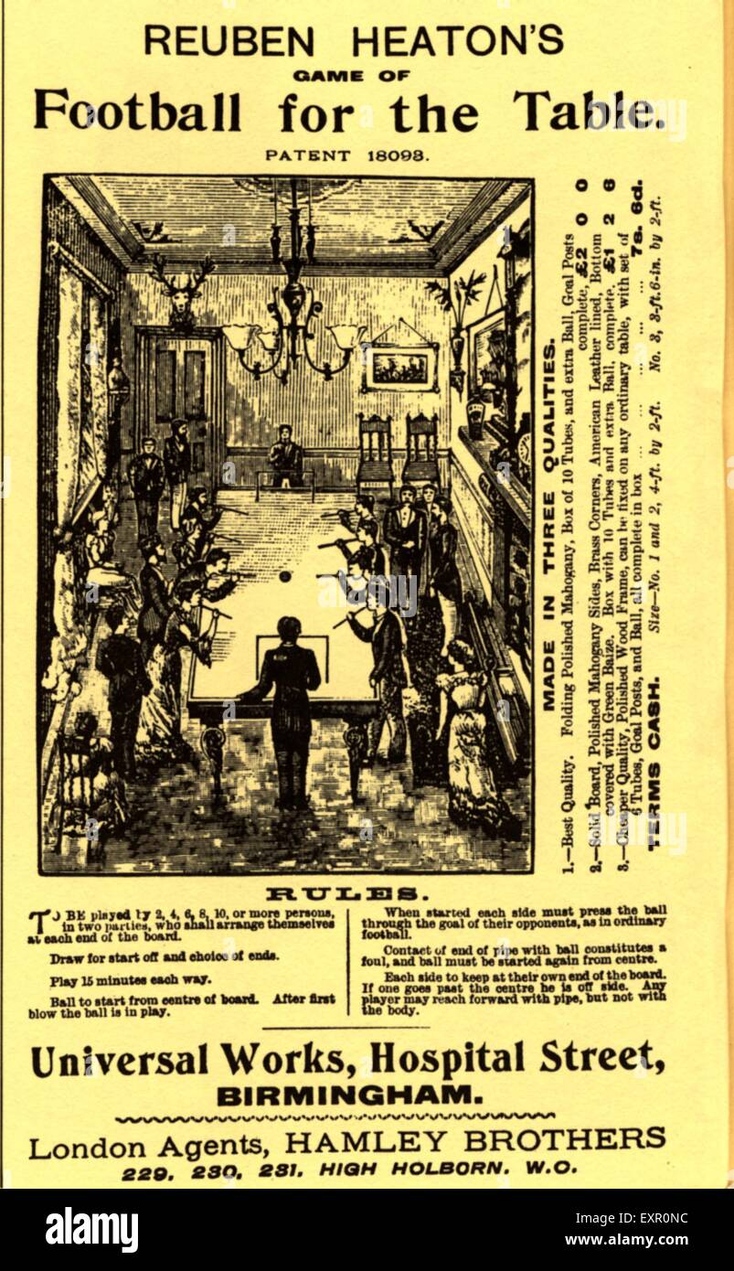 1890s uk victorian magazine advert hi-res stock photography and images ...