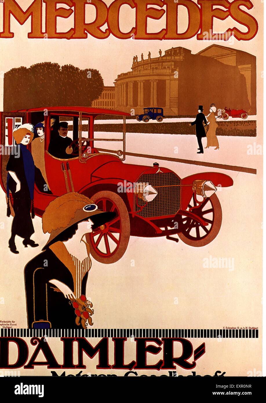 Mercedes daimler poster hi-res stock photography and images - Alamy