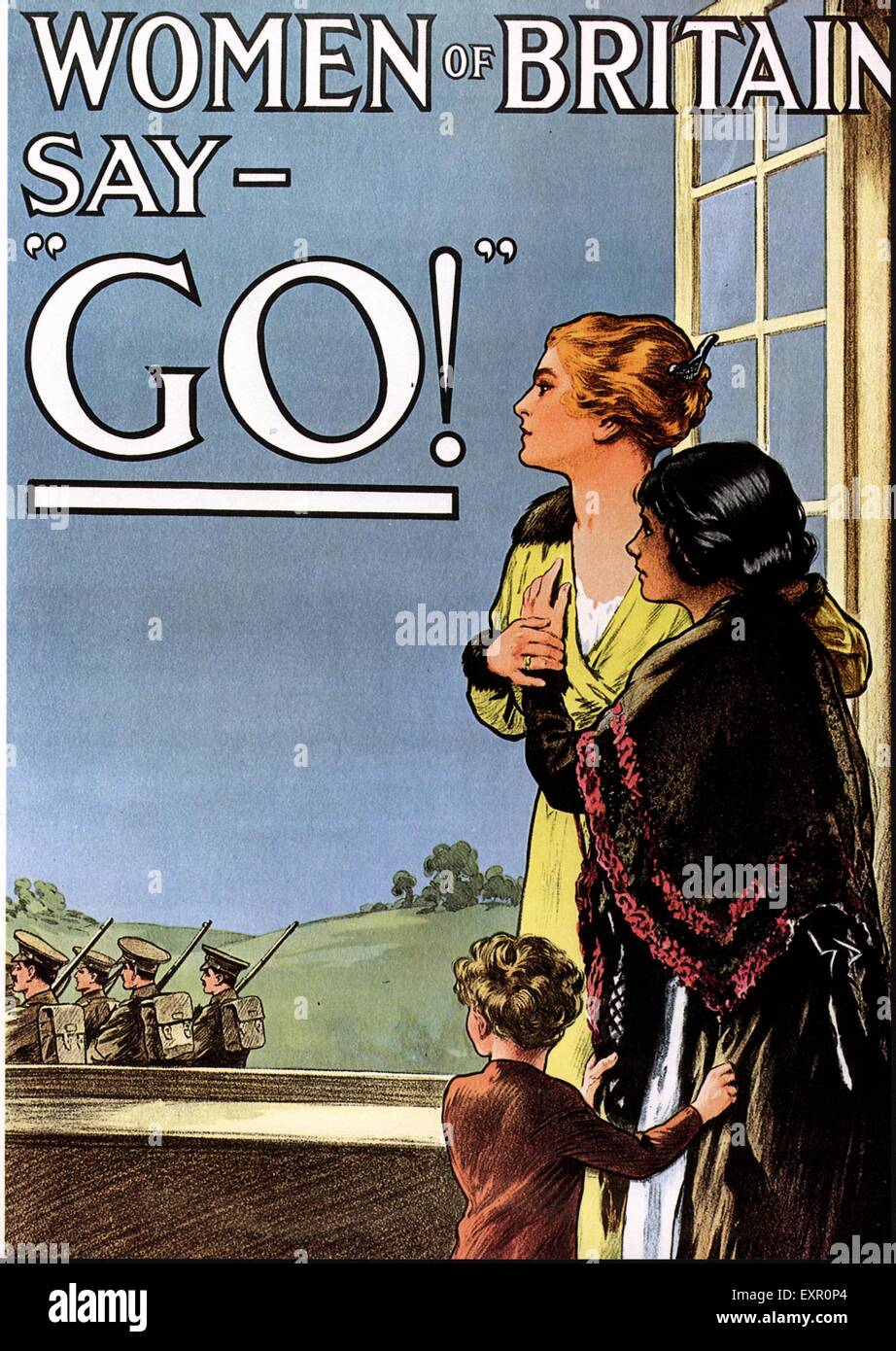 1910s UK Recruitment Propaganda Poster Stock Photo - Alamy