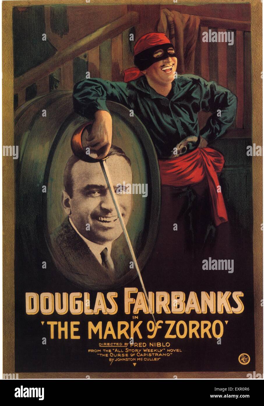 1920s USA The Masks Of Zorro Film Poster Stock Photo - Alamy