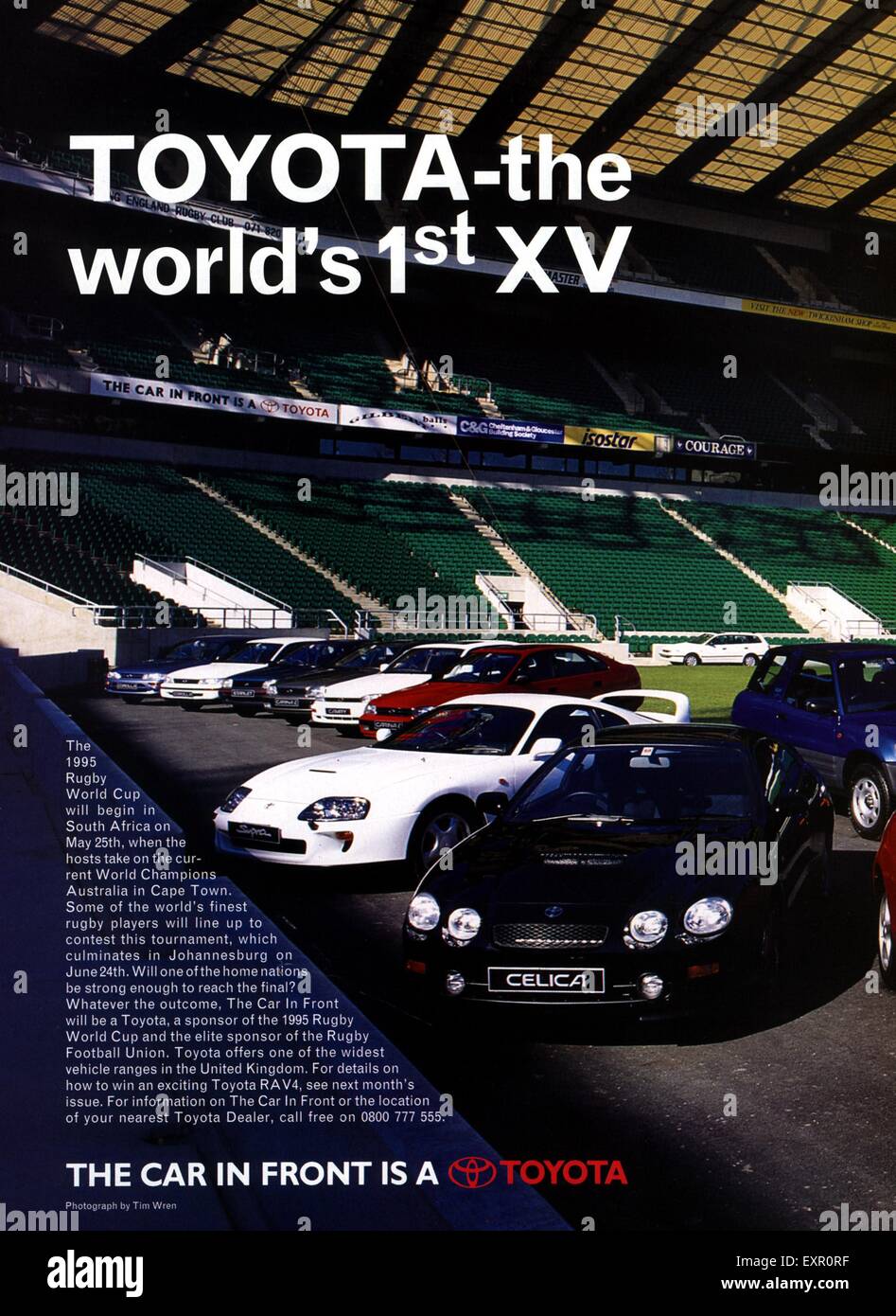 1990s UK Toyota Celica Magazine Advert Stock Photo - Alamy