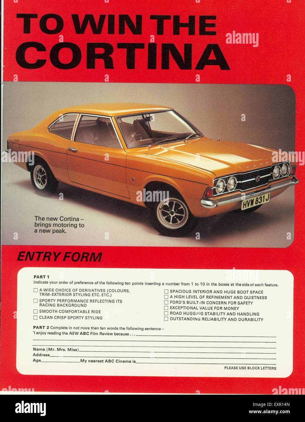 1970s ford advert hi-res stock photography and images - Alamy