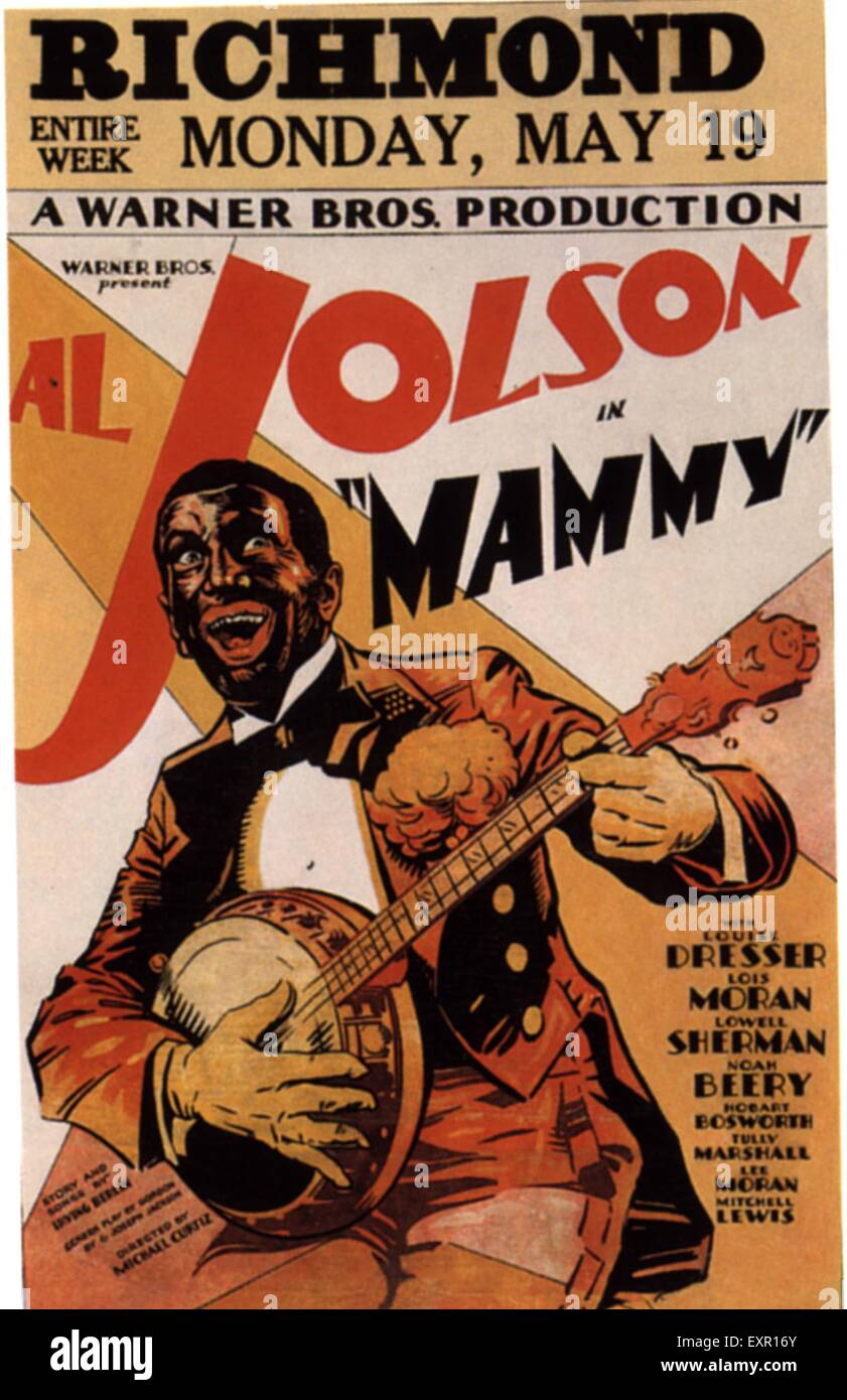1930s USA Mammy Film Poster Stock Photo - Alamy