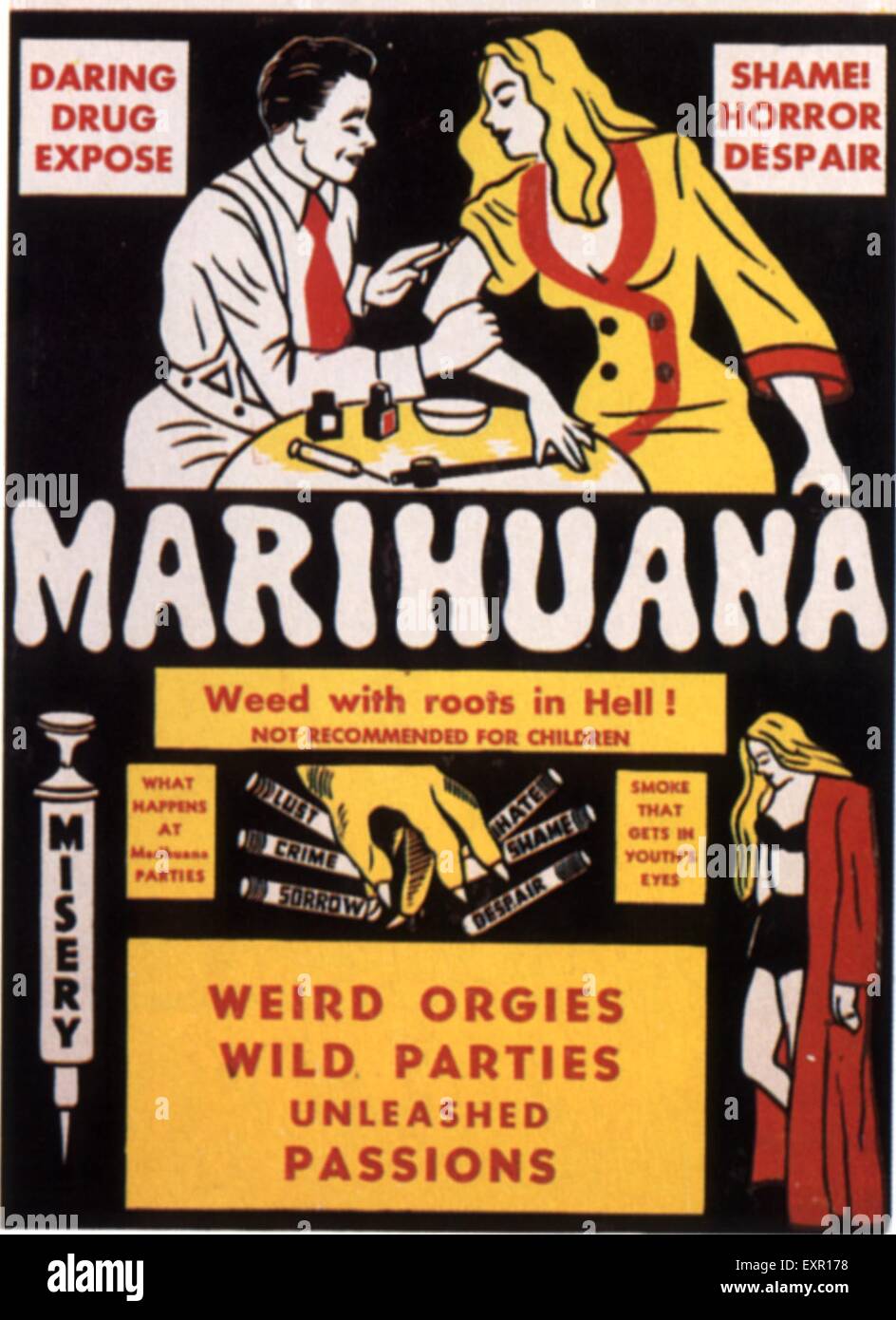 1930s USA marijuana Film Poster Stock Photo - Alamy