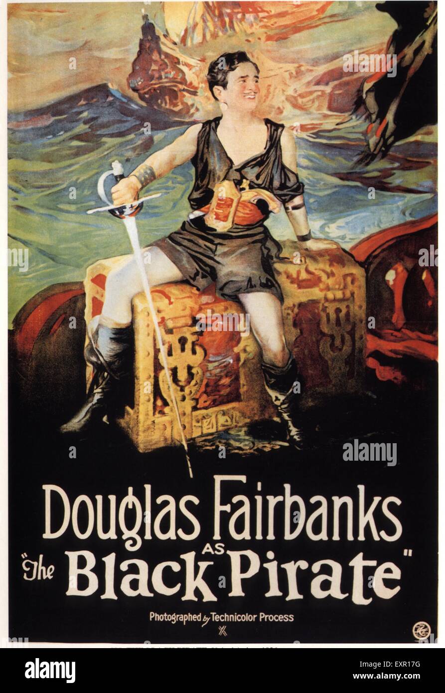 1920s USA The Black Pirates Film Poster Stock Photo - Alamy