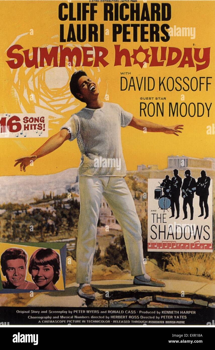 1960s UK Summer Holidays Film Poster Stock Photo - Alamy