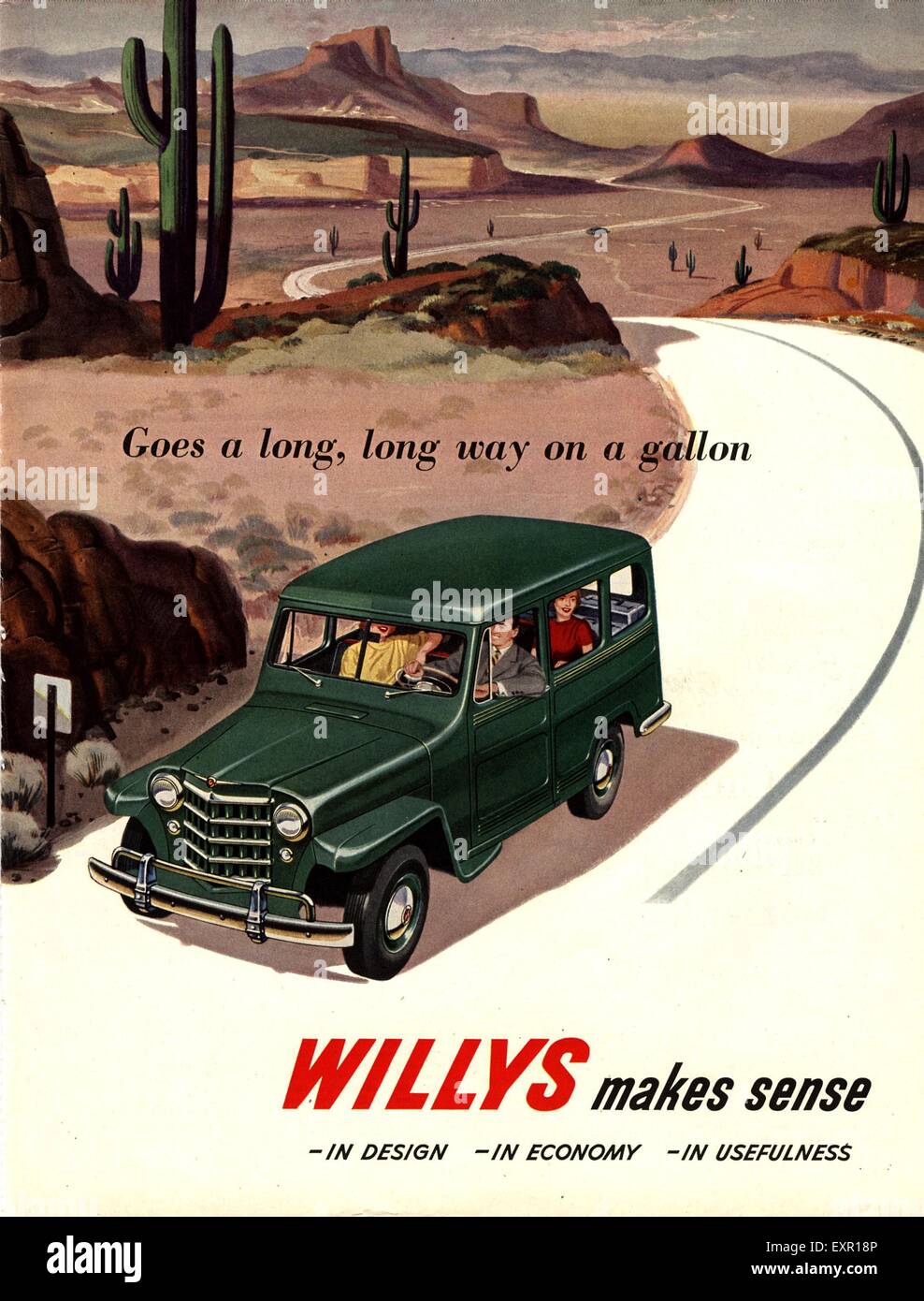 1940s USA Willys Jeep Magazine Advert Stock Photo - Alamy