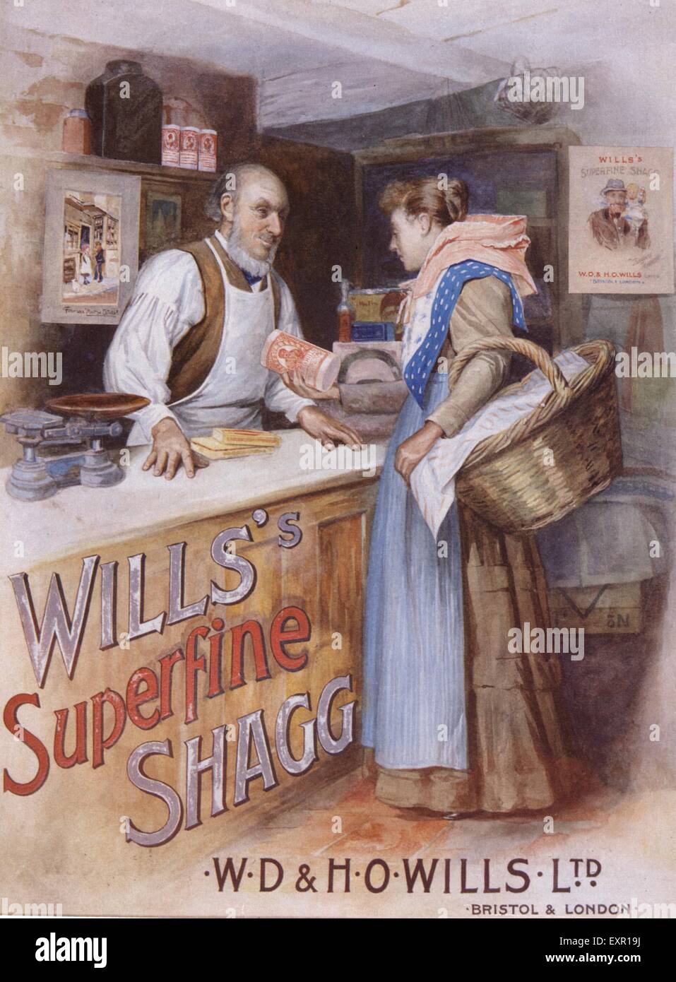 1880s UK Will's Magazine Advert Stock Photo - Alamy
