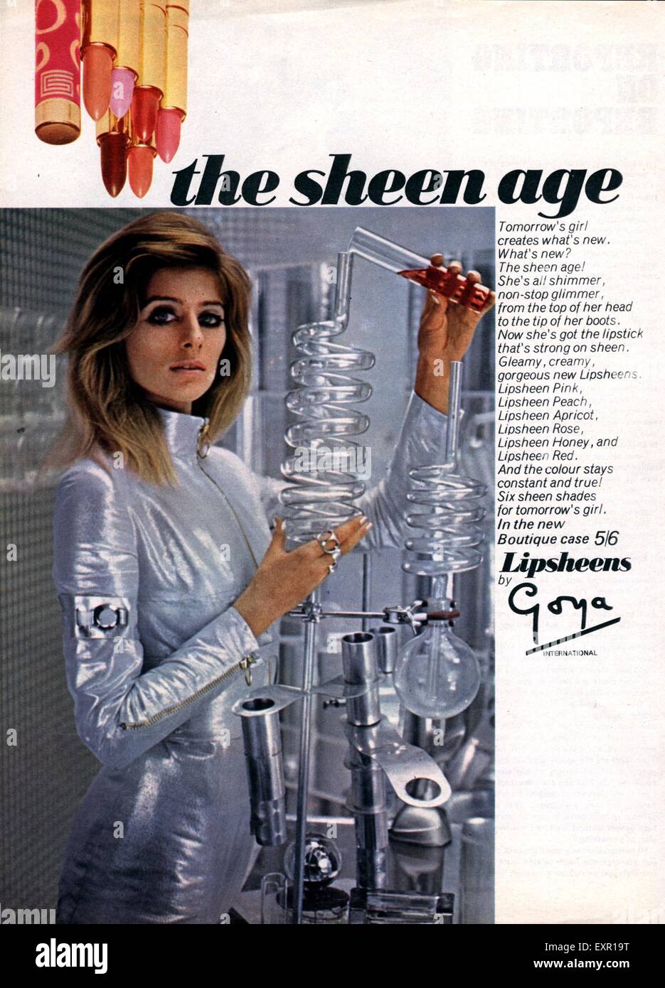 1960s UK Goya Magazine Advert Stock Photo - Alamy