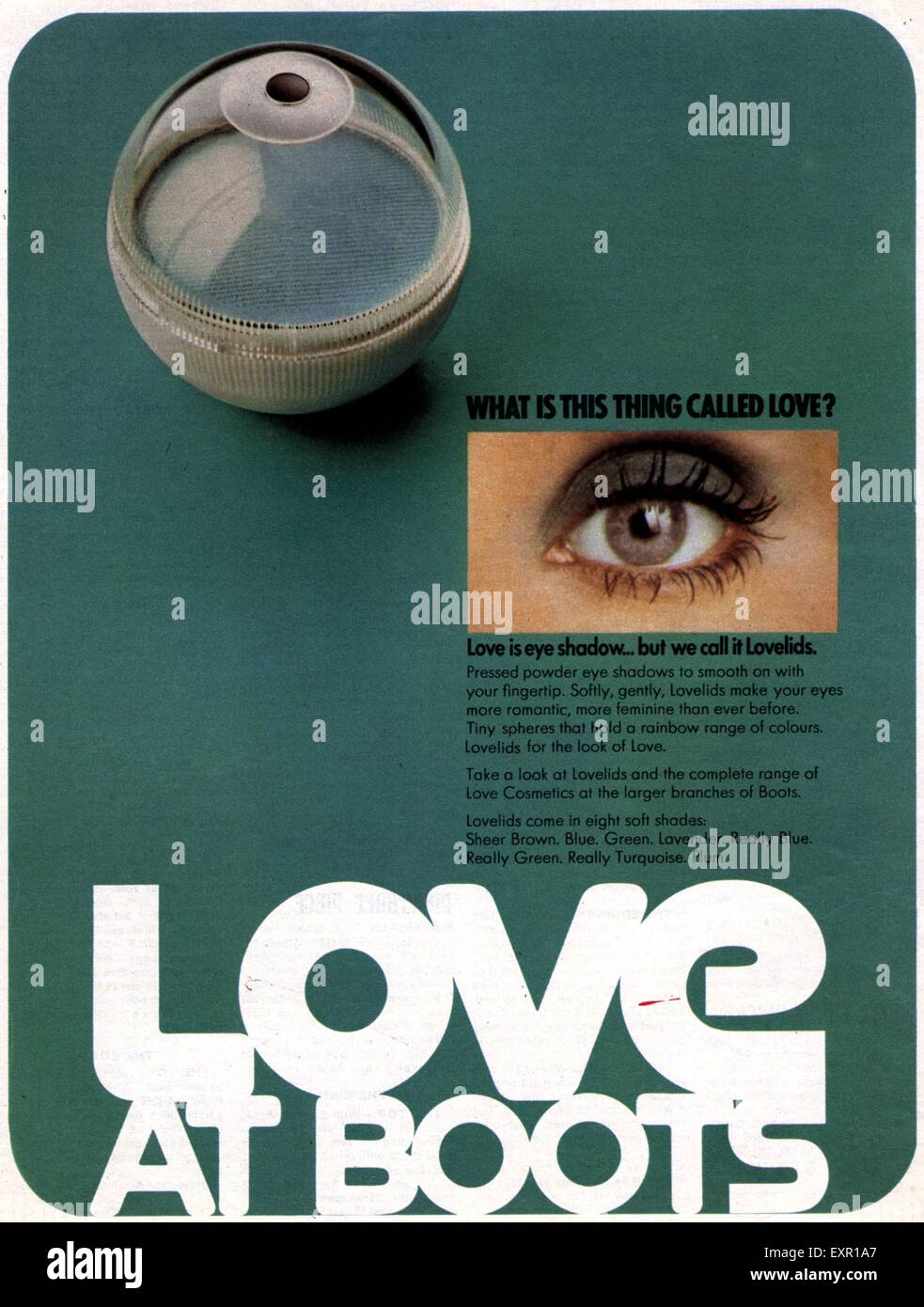 1960s UK Boots Magazine Advert Stock Photo - Alamy