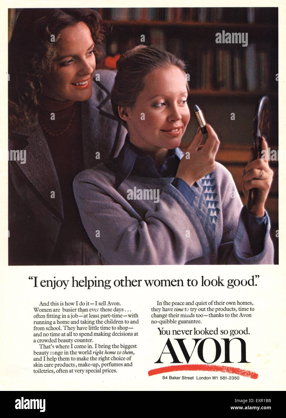 Avon cosmetics advert hi-res stock photography and images - Alamy