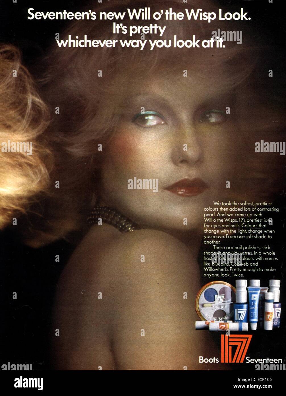 1970s UK Boots No17 Magazine Advert Stock Photo - Alamy