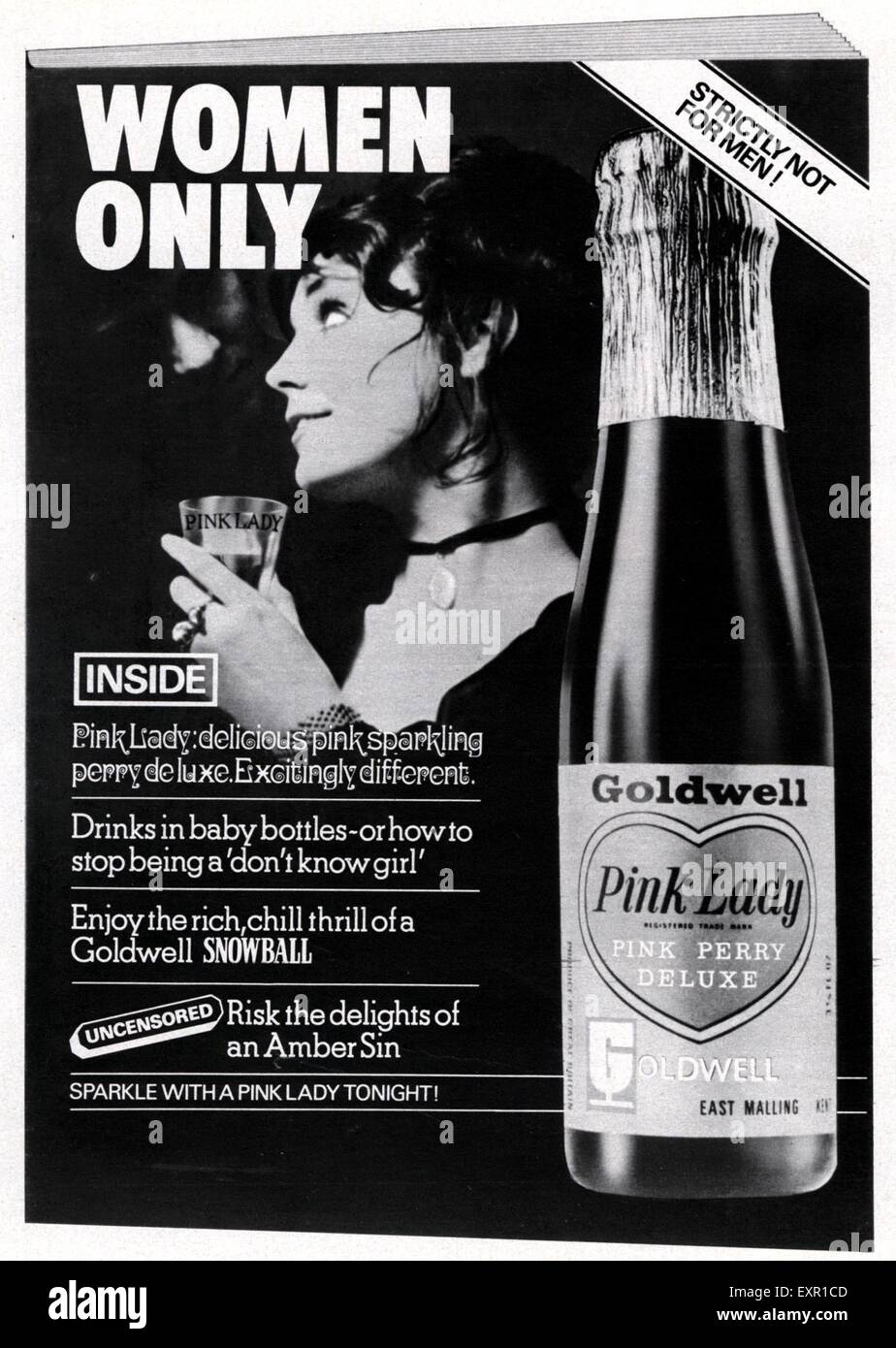 1970s UK Pink Lady Magazine Advert Stock Photo - Alamy