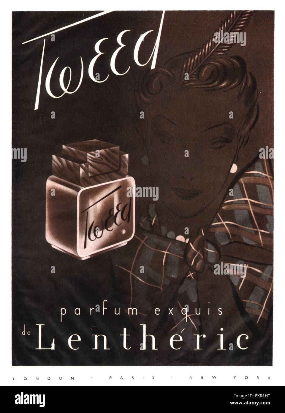 1940s UK Tweed Magazine Advert Stock Photo - Alamy