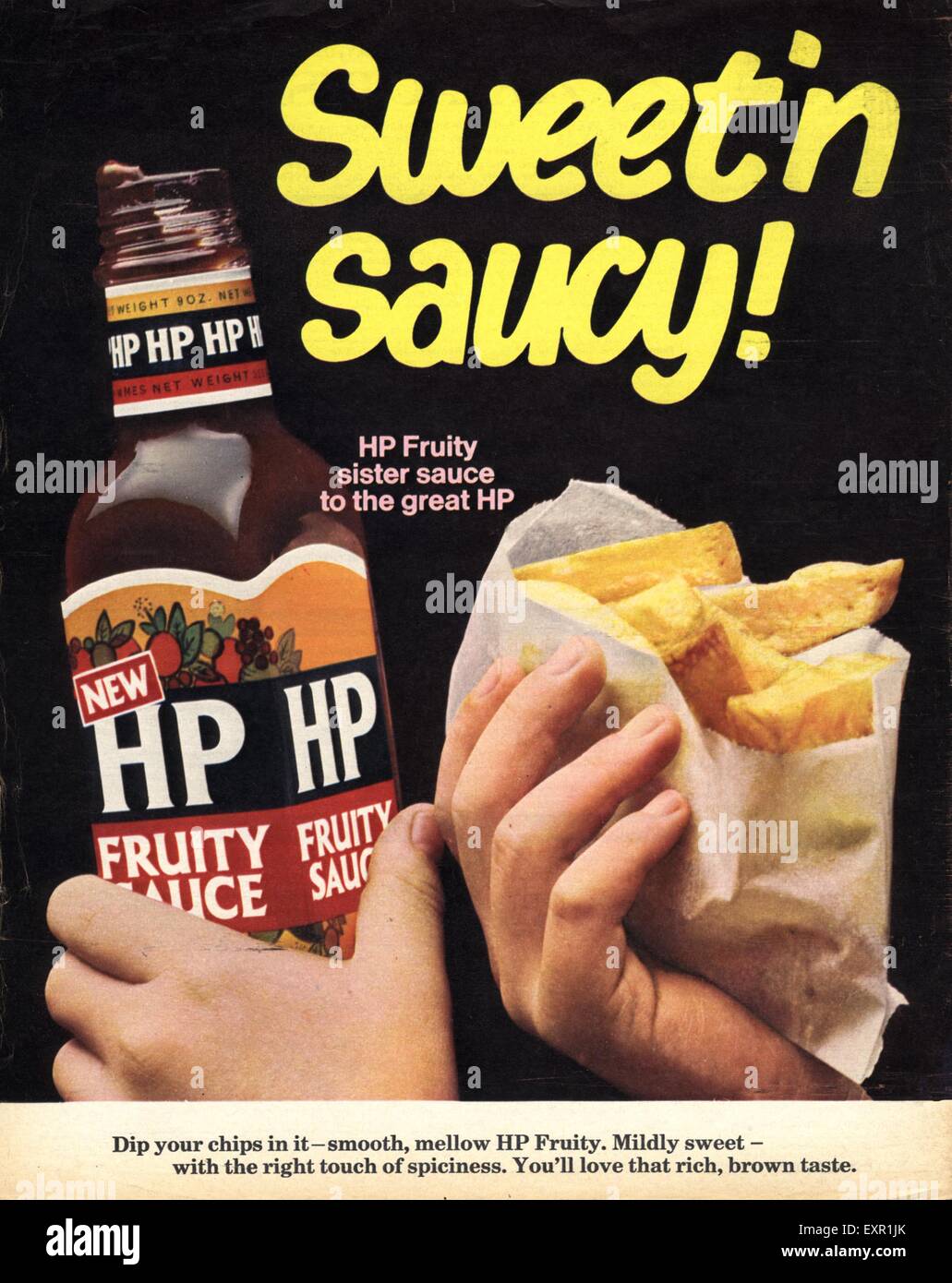 Hp Sauce Advert High Resolution Stock Photography and Images - Alamy