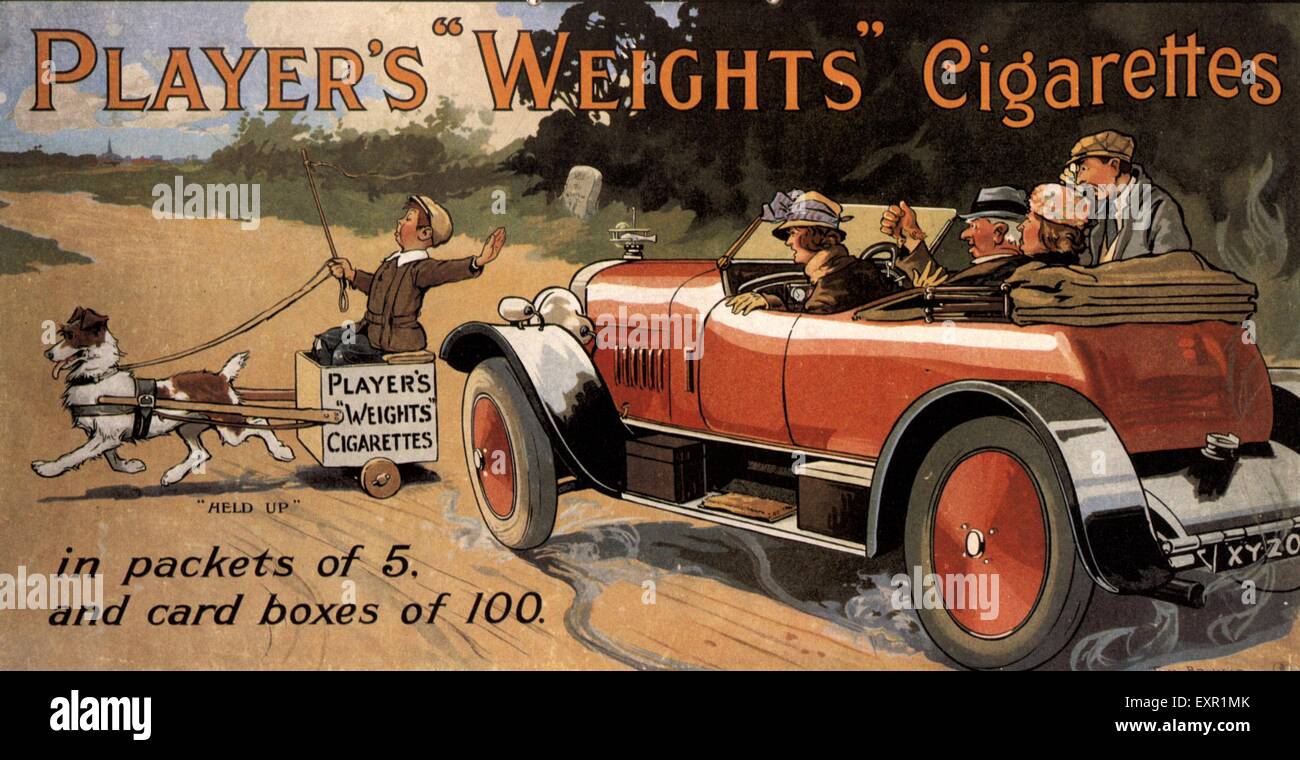 1920s UK Player's Magazine Advert Stock Photo - Alamy